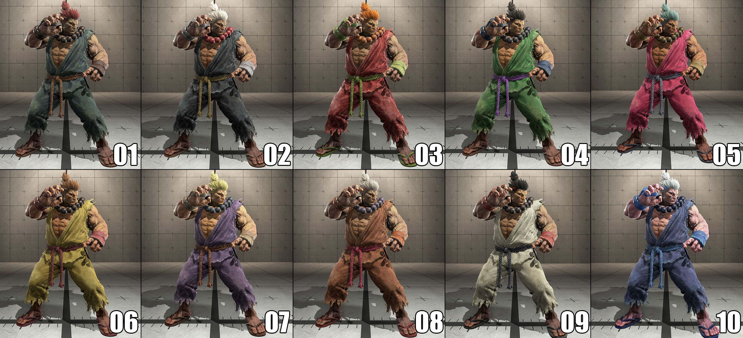 Street Fighter 6 Akuma costumes and colors 2 out of 3 image gallery