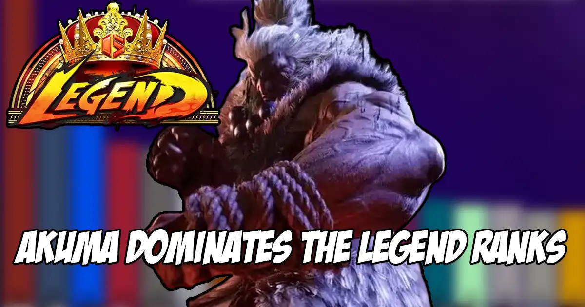 Akuma is shown to be dominating the Legend rank in Street Fighter 6