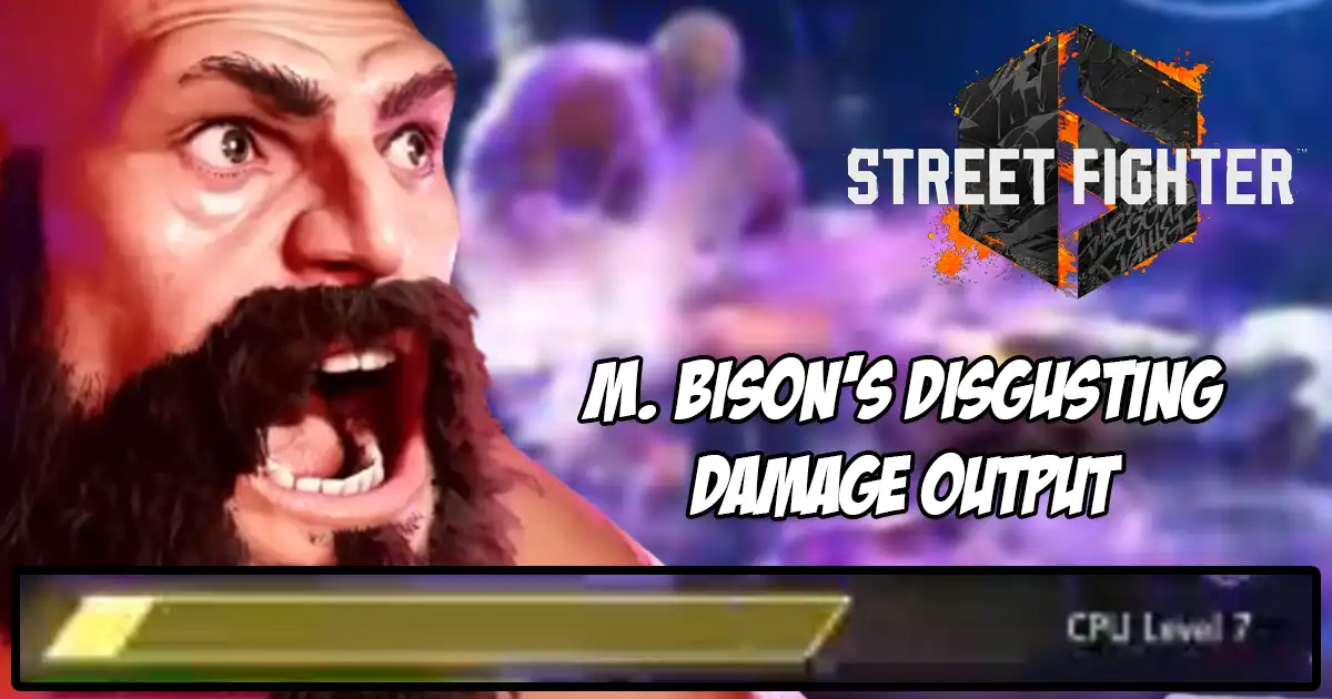 M. Bison's damage output in Street Fighter 6 looks absolutely ludicrous if this clip is anything ...