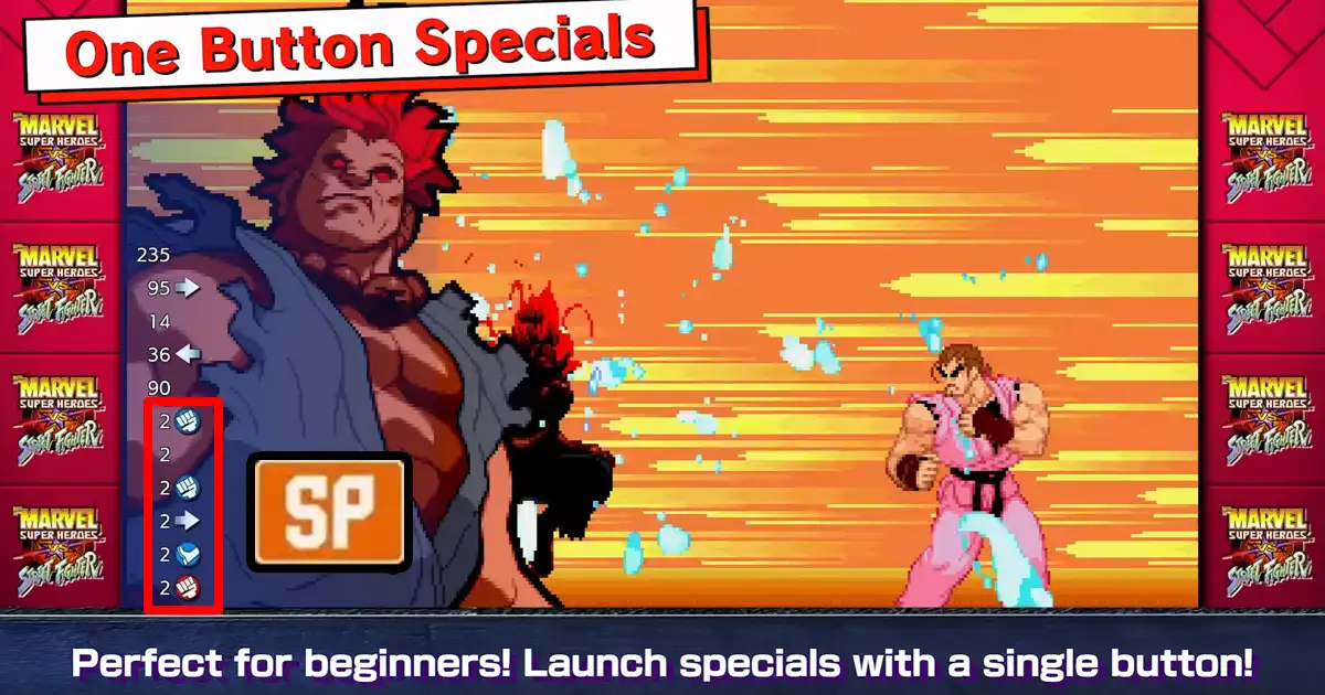 One button specials are coming to the Marvel vs. Capcom Fighting ...