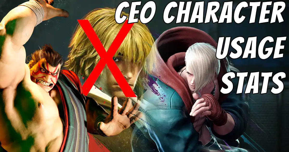 Not a single Ken? Top 64 and top 32 character usage stats for Street ...