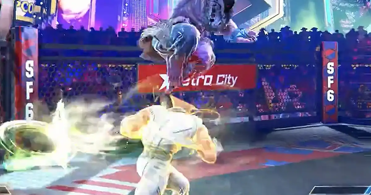 We've all seen a cross cut Dragon Punch before but what on earth is ...