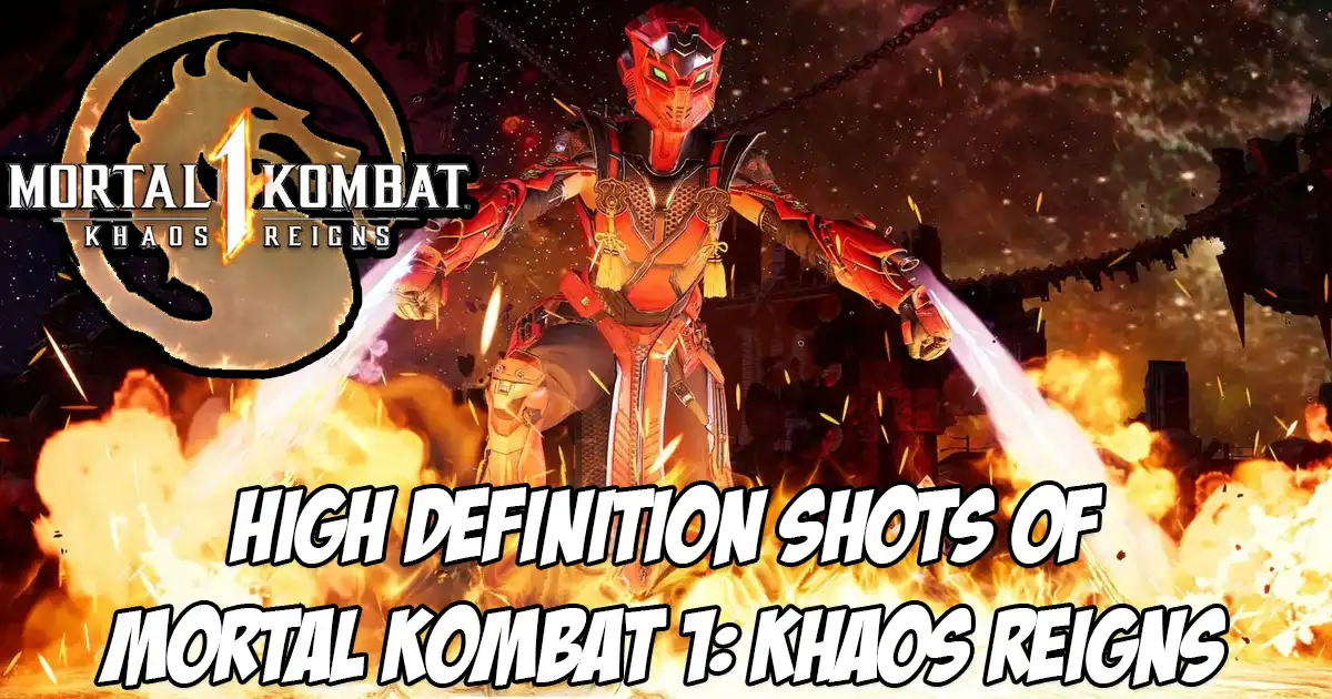 HD shots of Mortal Kombat 1: Khaos Reigns showcase numerous intense scenes