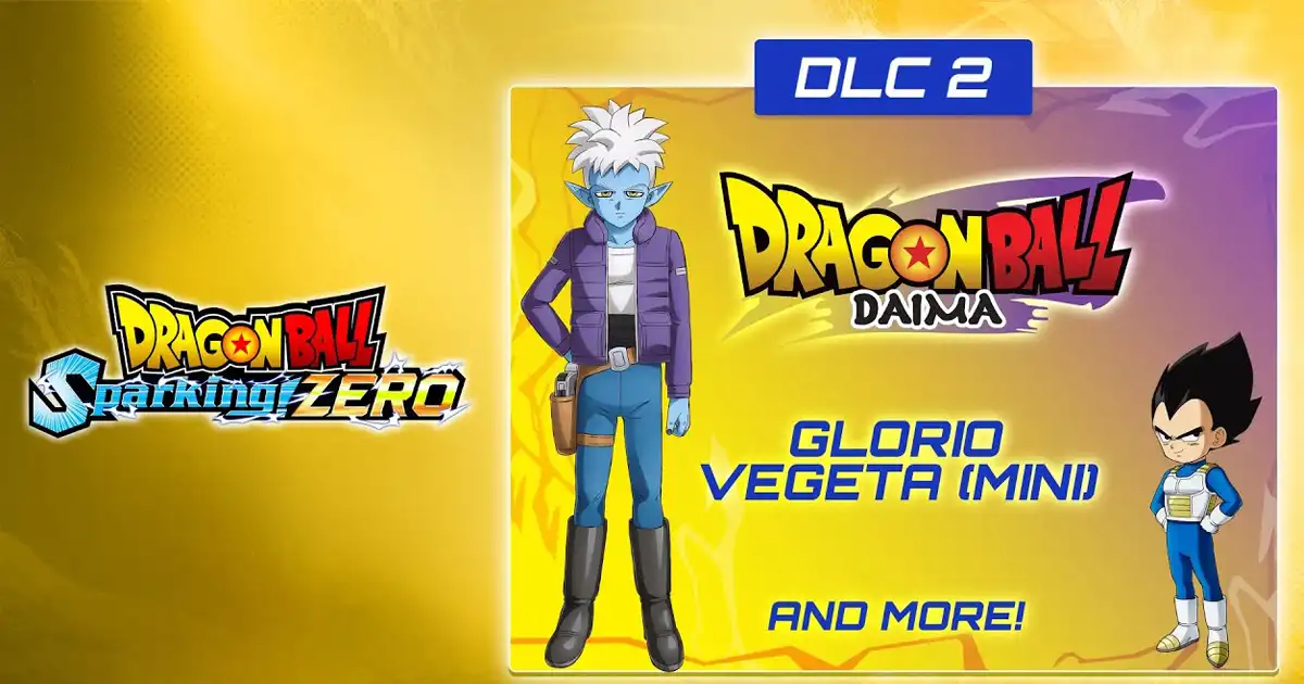 Daima Vegeta and Glorio revealed as Dragon Ball: Sparking Zero DLC ...
