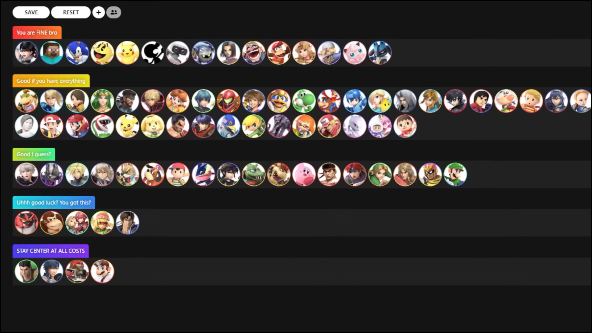 Esam's SSBU Recovery Tier List 1 out of 1 image gallery