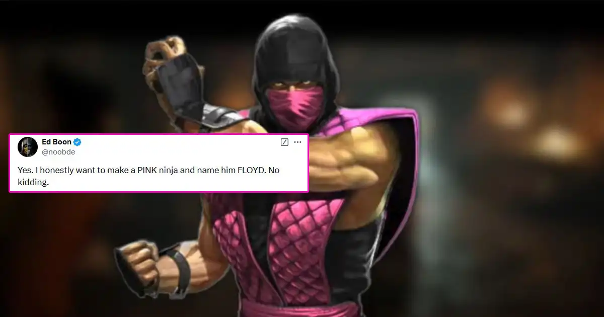 Ed Boon wants to make a pink ninja in Mortal Kombat and name him Floyd