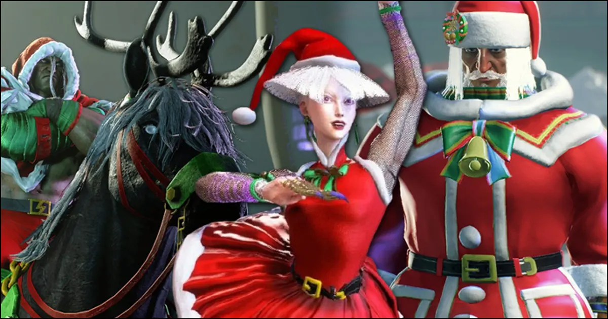 Street Fighter 6 holiday costumes for A.K.I., M. Bison and JP crafted ...
