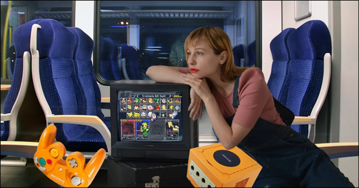 Bring your Super Smash Bros. Melee setup and CRT on the train with you ...