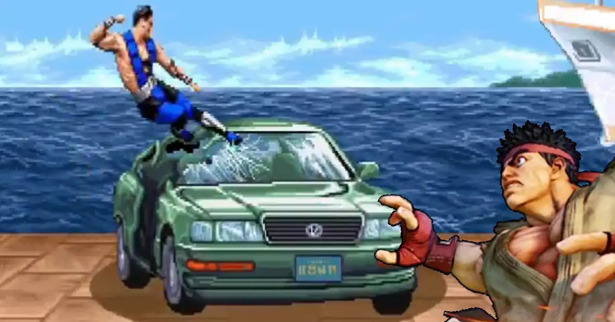 Sub-Zero from Mortal Kombat 3 completing Street Fighter 2's car ...