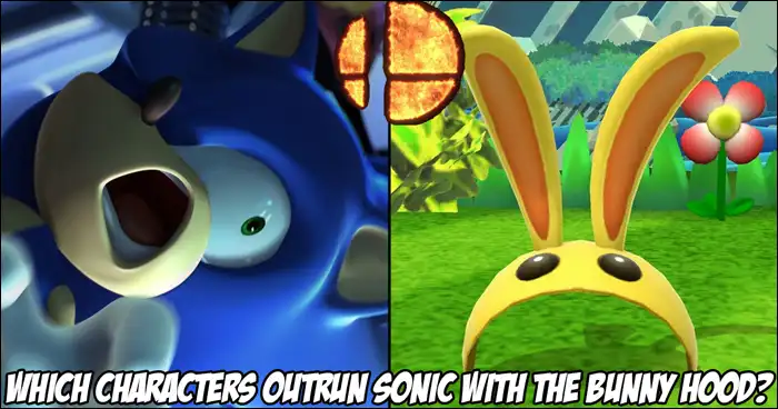 Which characters can beat Sonic in a race when equipped with the Bunny ...