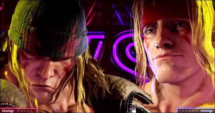 Alex's character select screen, intro and versus face animations ...